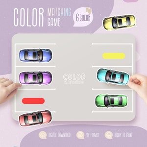Preschool Color Matching Game, Color Activity, Learning Colors ...