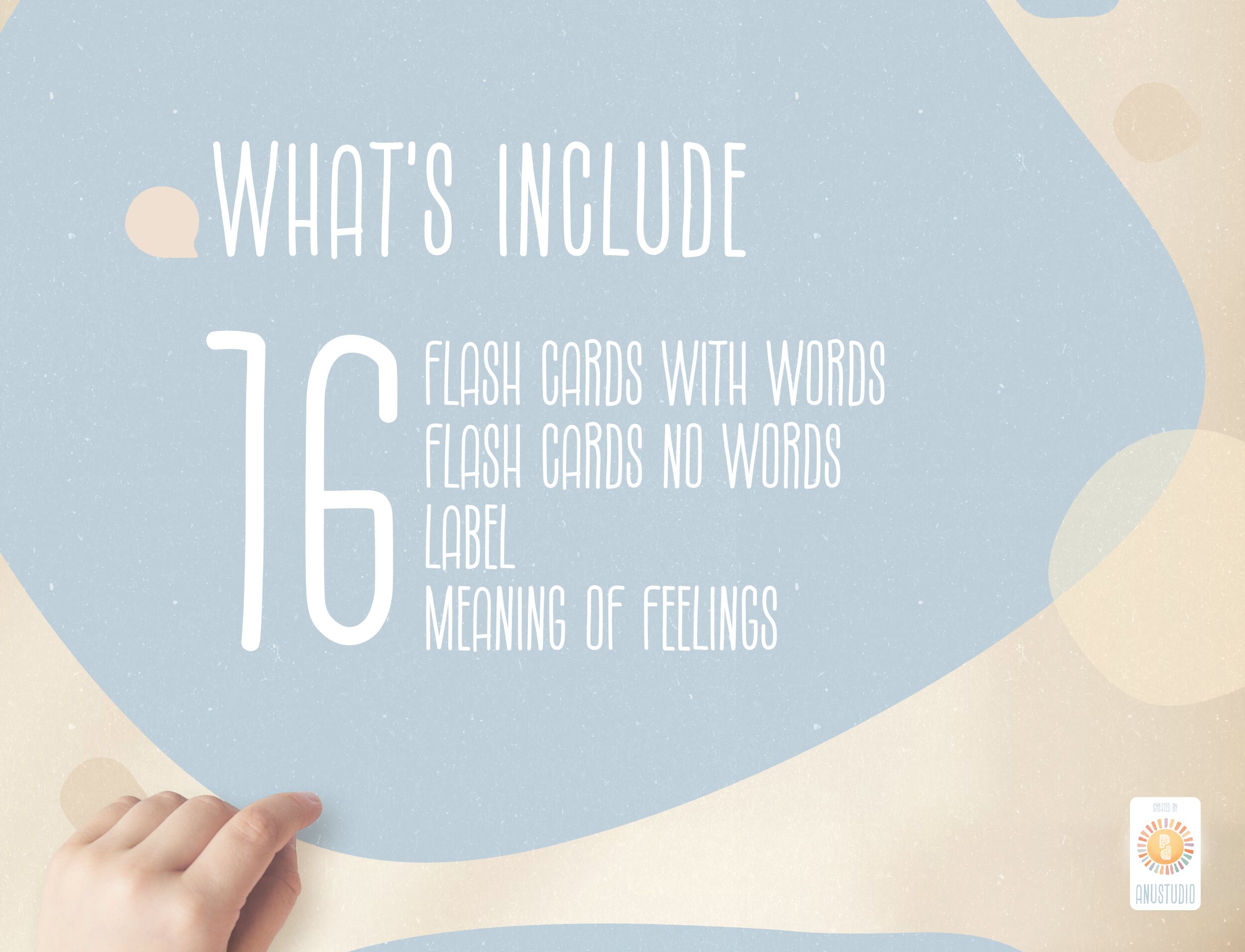 16 Emotions Flashcards, Feelings Flashcards, Montessori Toddler ...