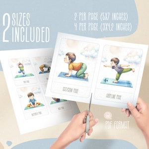 Kids Yoga Poses, Yoga Flashcards Printables, Yoga for Kids, Yoga ...