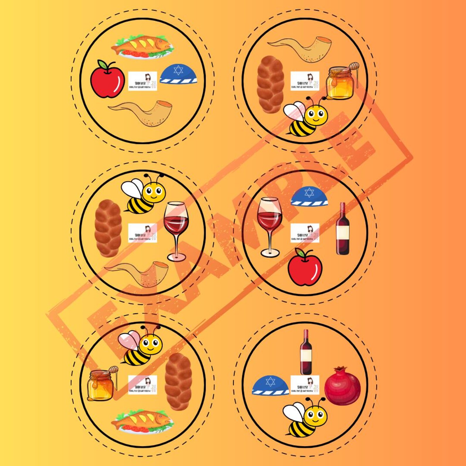 Rosh Hashanah Spot It - Etsy