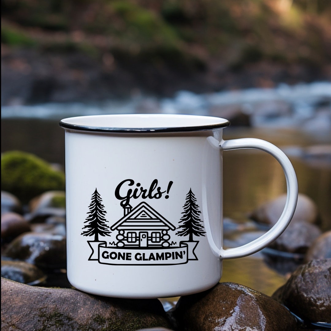 Girls Gone Glamping Camping Mug, Girls Camping Trip, Friends Adventure ...