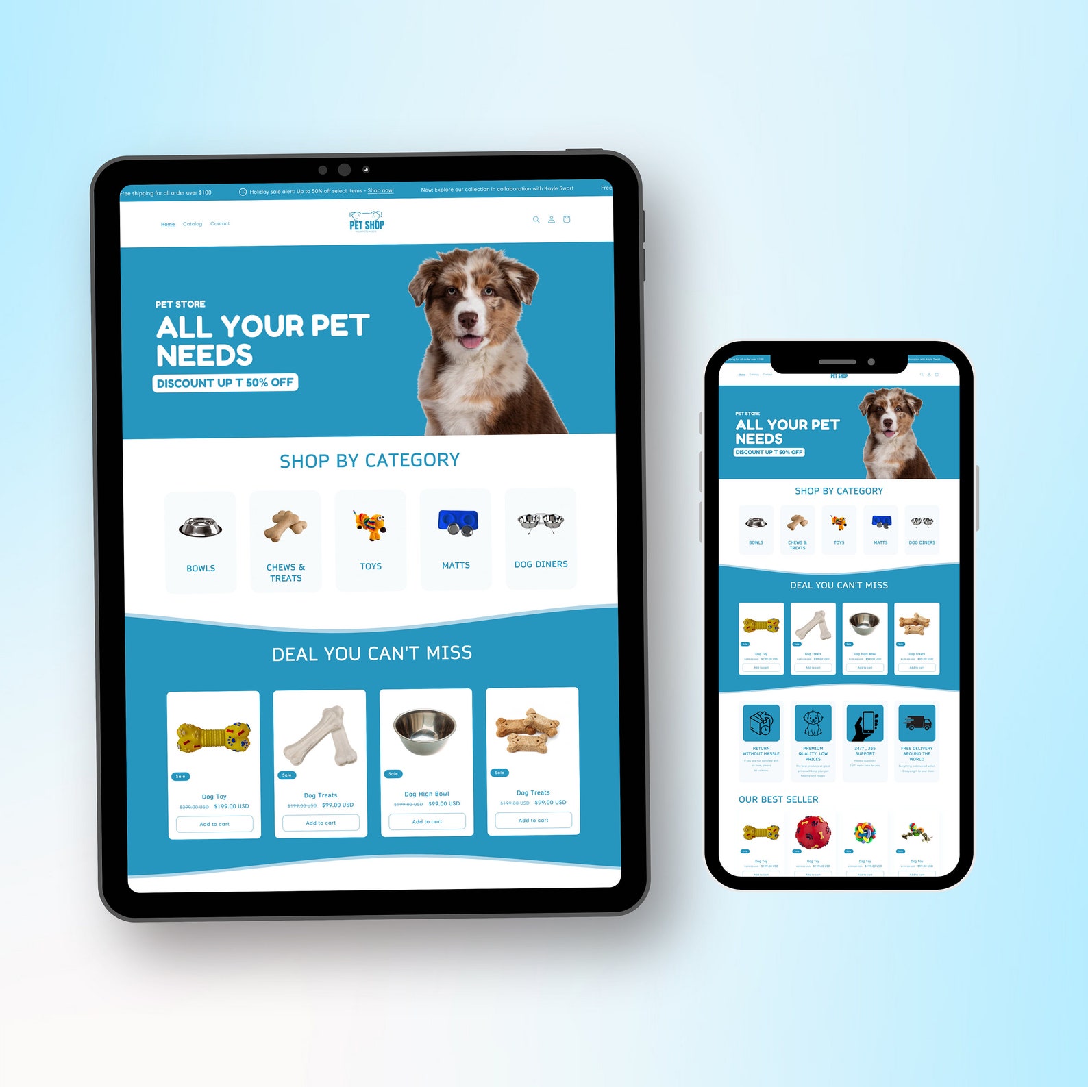 Shopify Theme for Pet Store , Pet Store Shopify Theme , Animal Store ...