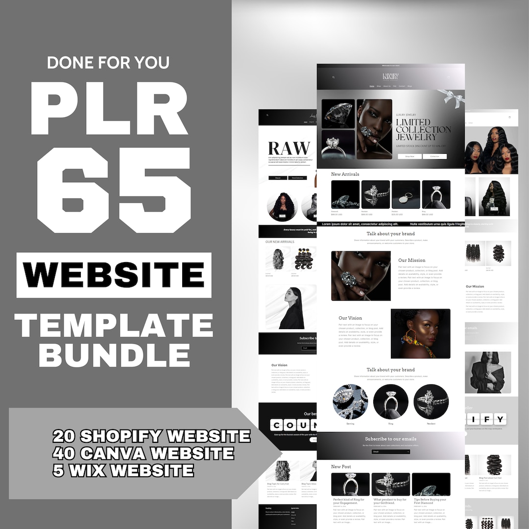 Digital Product Website , Plr Digital Products ,plr Website , Shopify ...