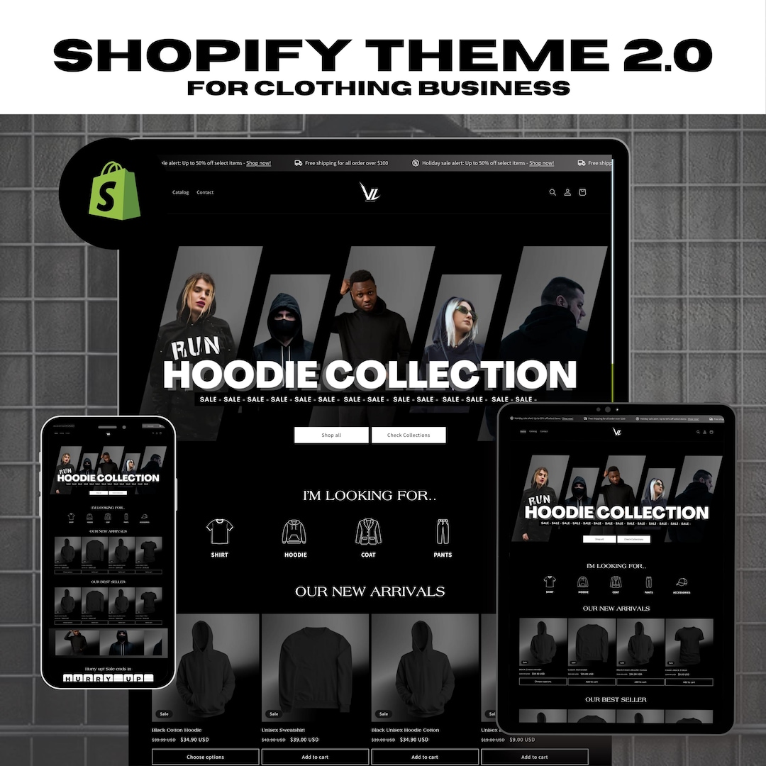 Shopify Theme Clothing , Shopify Template Clothing , Clothing Website ...