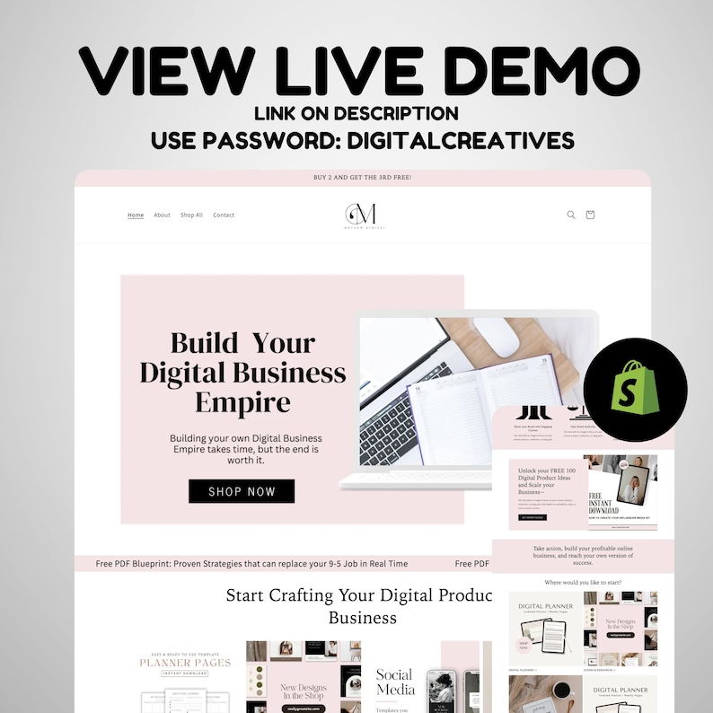 Shopify Theme for Digital Products ,digital Product Website ,digital ...