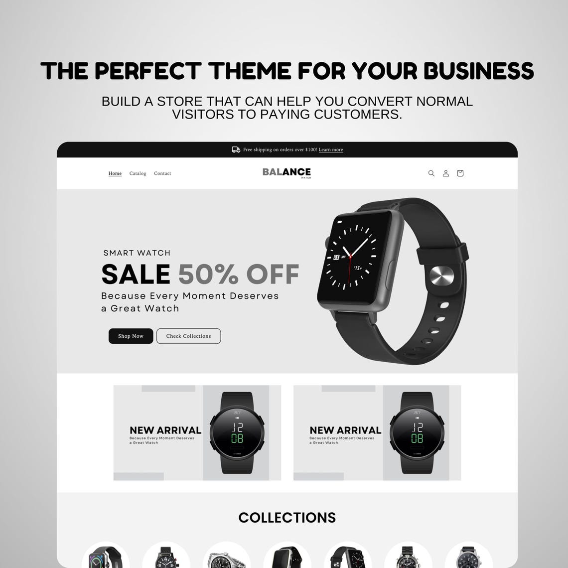 Watch Website Template , Watch Shopify Theme , Watch Shopify Template ...