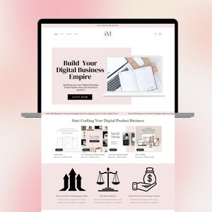 Shopify Theme for Digital Products , Website for Digital Products ,plr ...