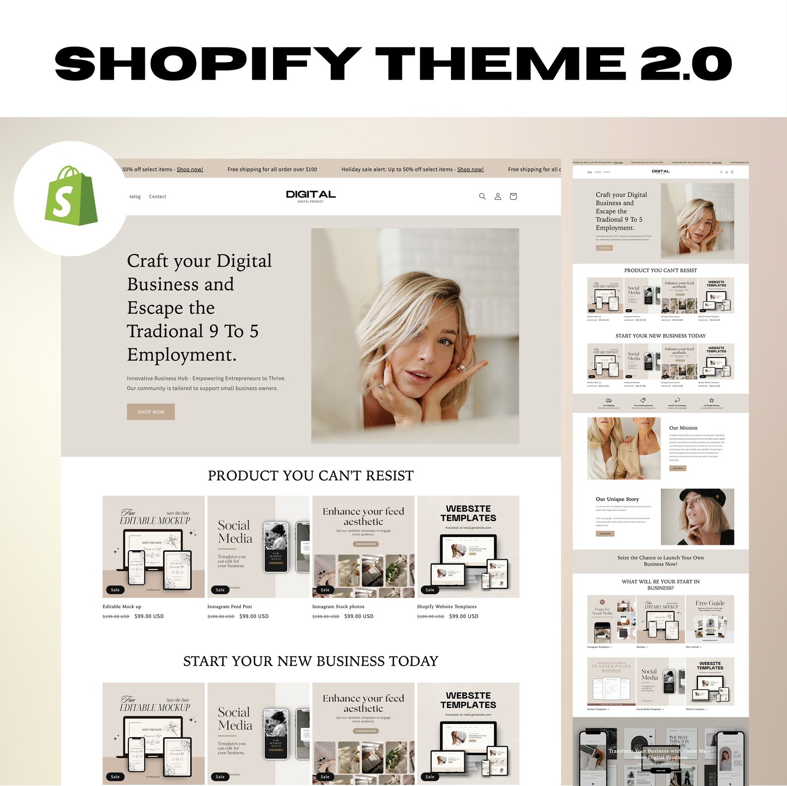 Shopify Theme for Digital Products ,digital Product Website ,digital ...