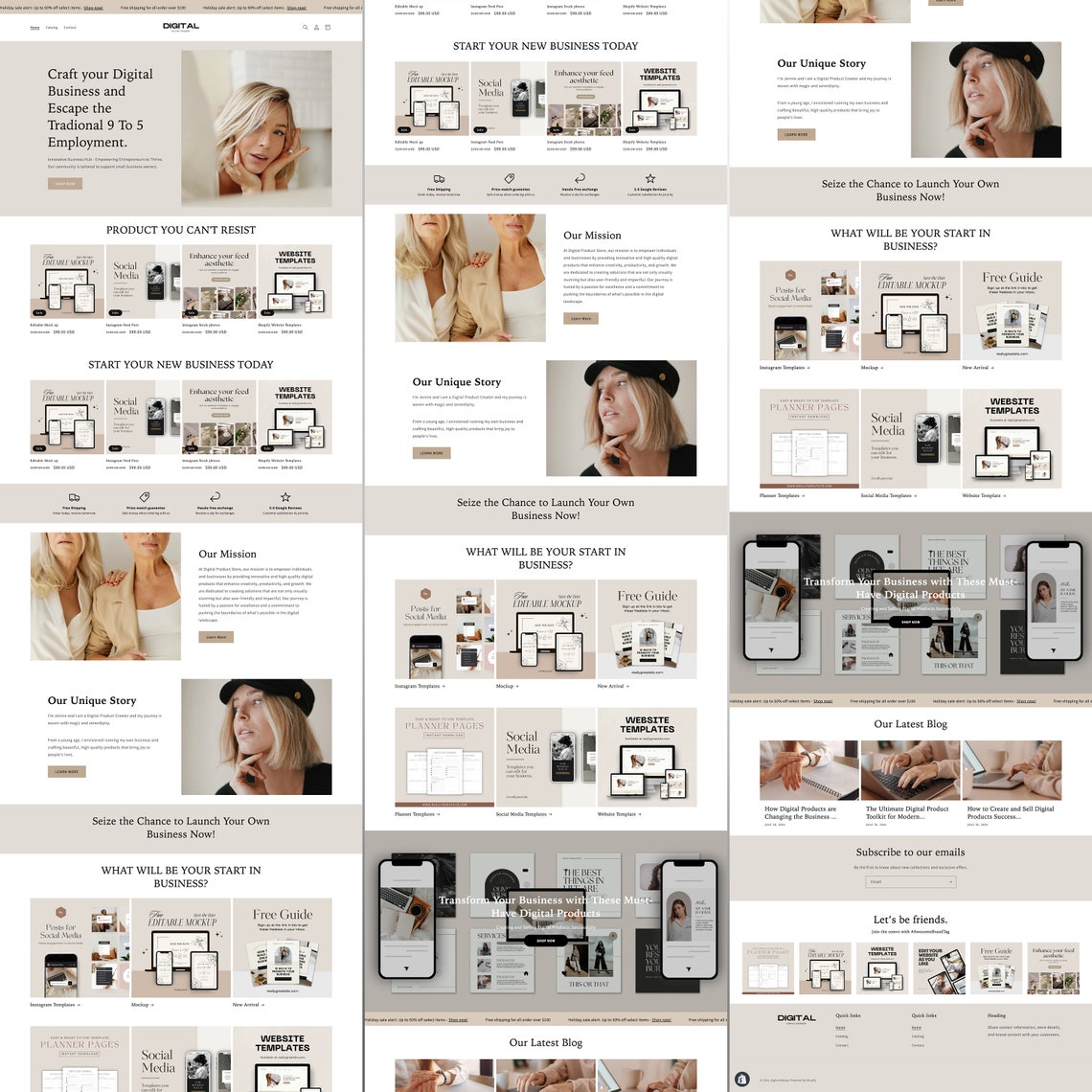 Shopify Theme for Digital Products ,digital Product Website ,digital ...