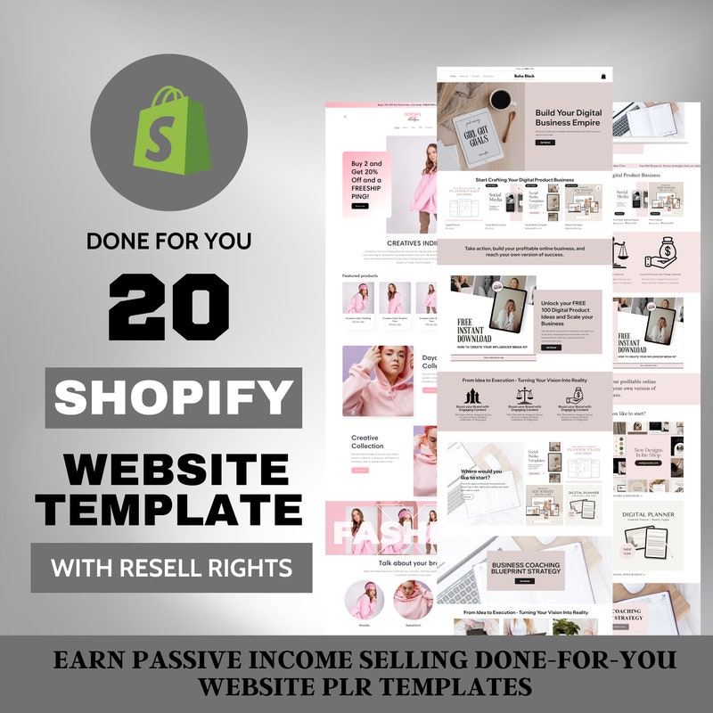 Shopify Website Templates - Etsy