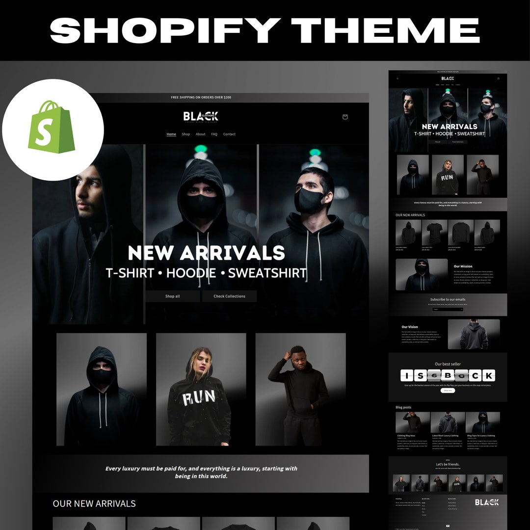 Shopify Clothing, Shopify Theme Clothing, Shopify Themes, Shopify Store, Shopify Template ...