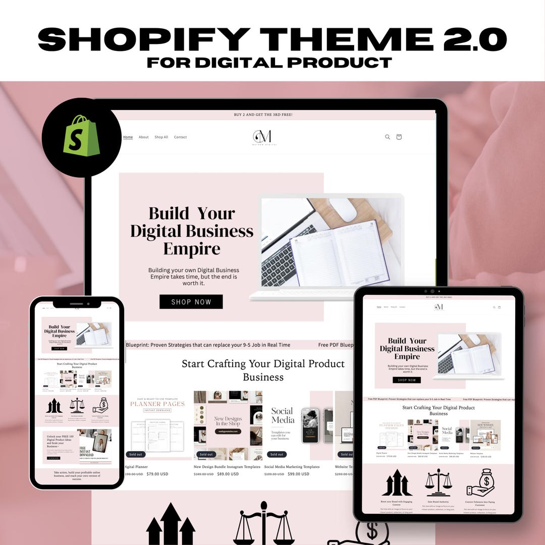 Shopify Theme for Digital Products , Shopify Template for Digital ...