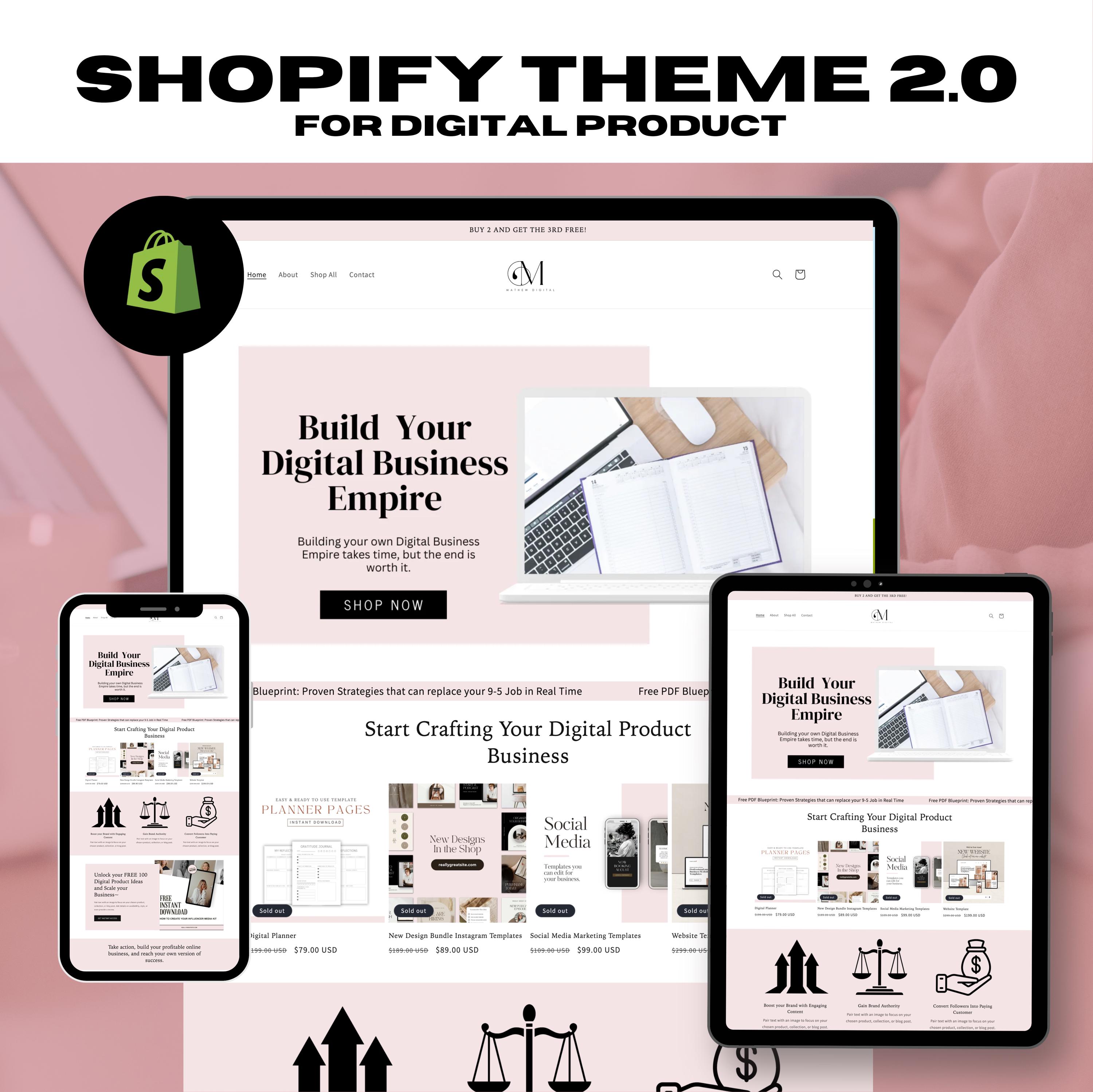 Shopify Theme for Digital Products ,digital Product Website ,digital ...
