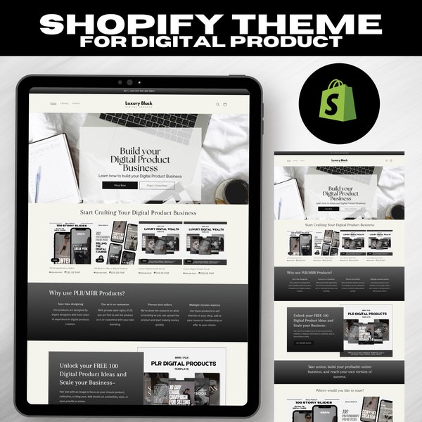 Shopify Website Templates - Etsy