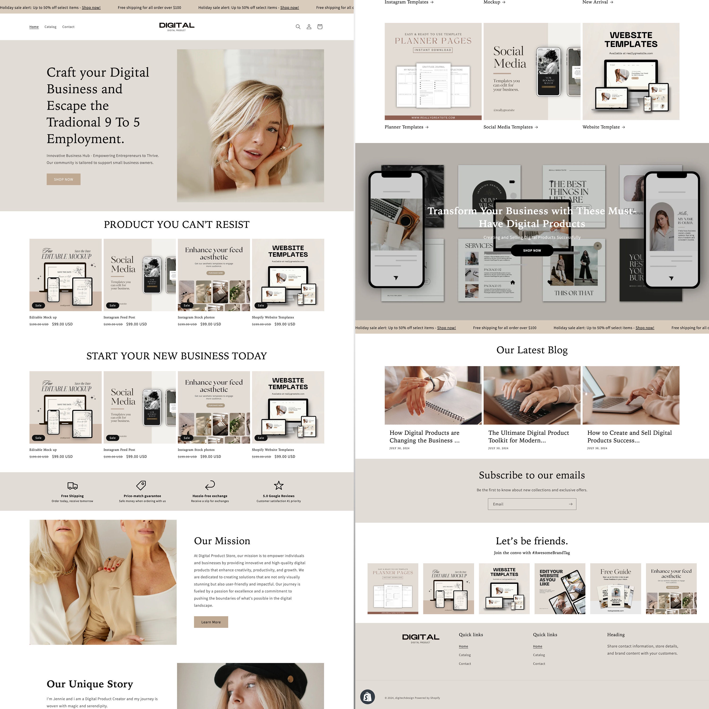 Shopify Theme for Digital Products ,digital Product Website ,digital ...