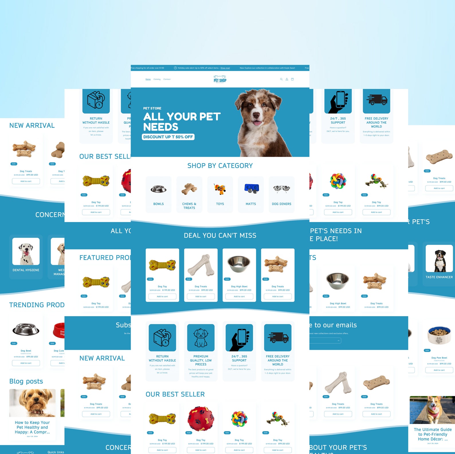 Shopify Theme for Pet Store , Pet Store Shopify Theme , Animal Store ...