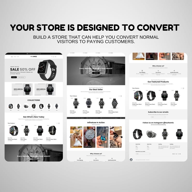 Watch Website Template , Watch Shopify Theme , Watch Shopify Template ...
