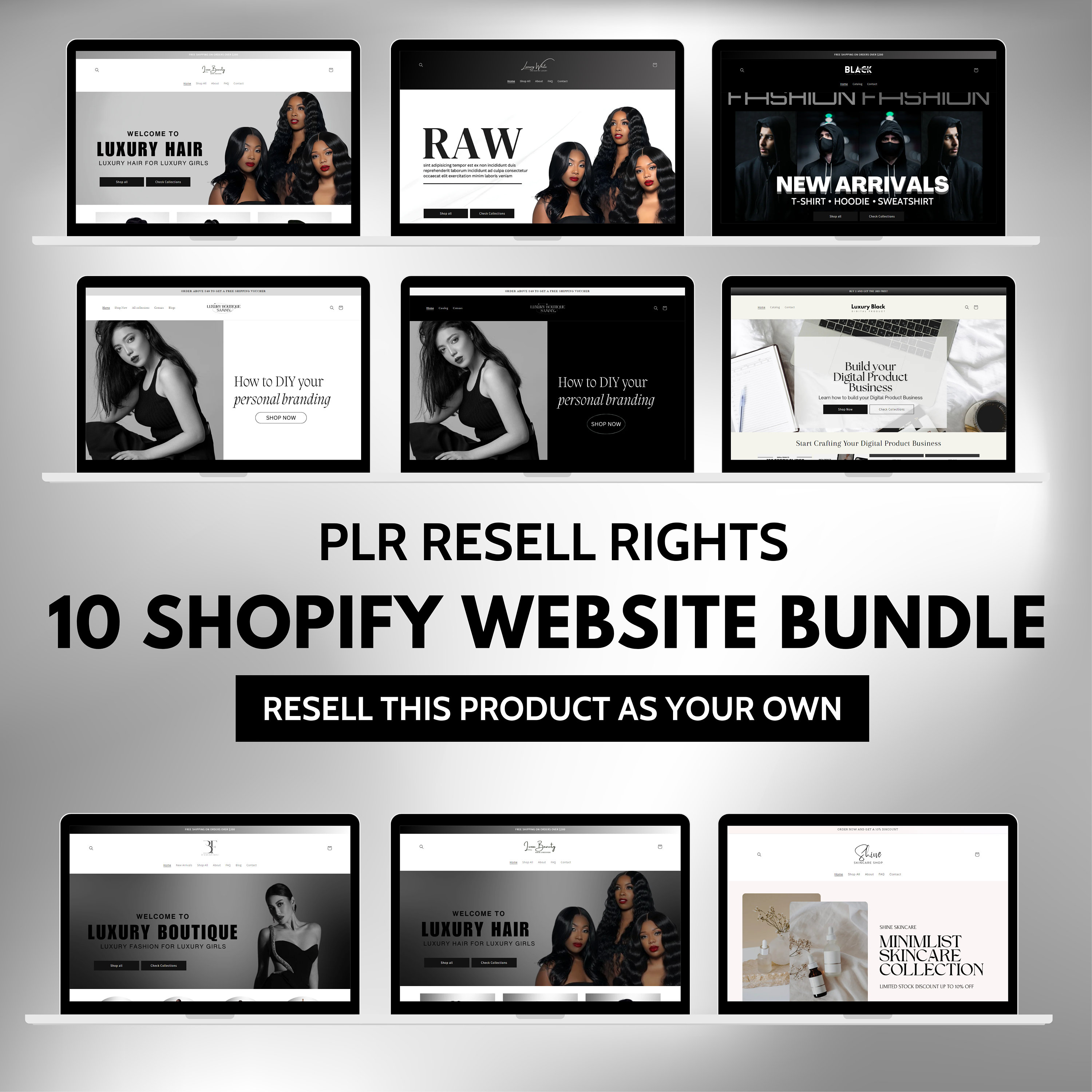 Plr Website Template, Shopify Templates, Plr Products, Website Template ...