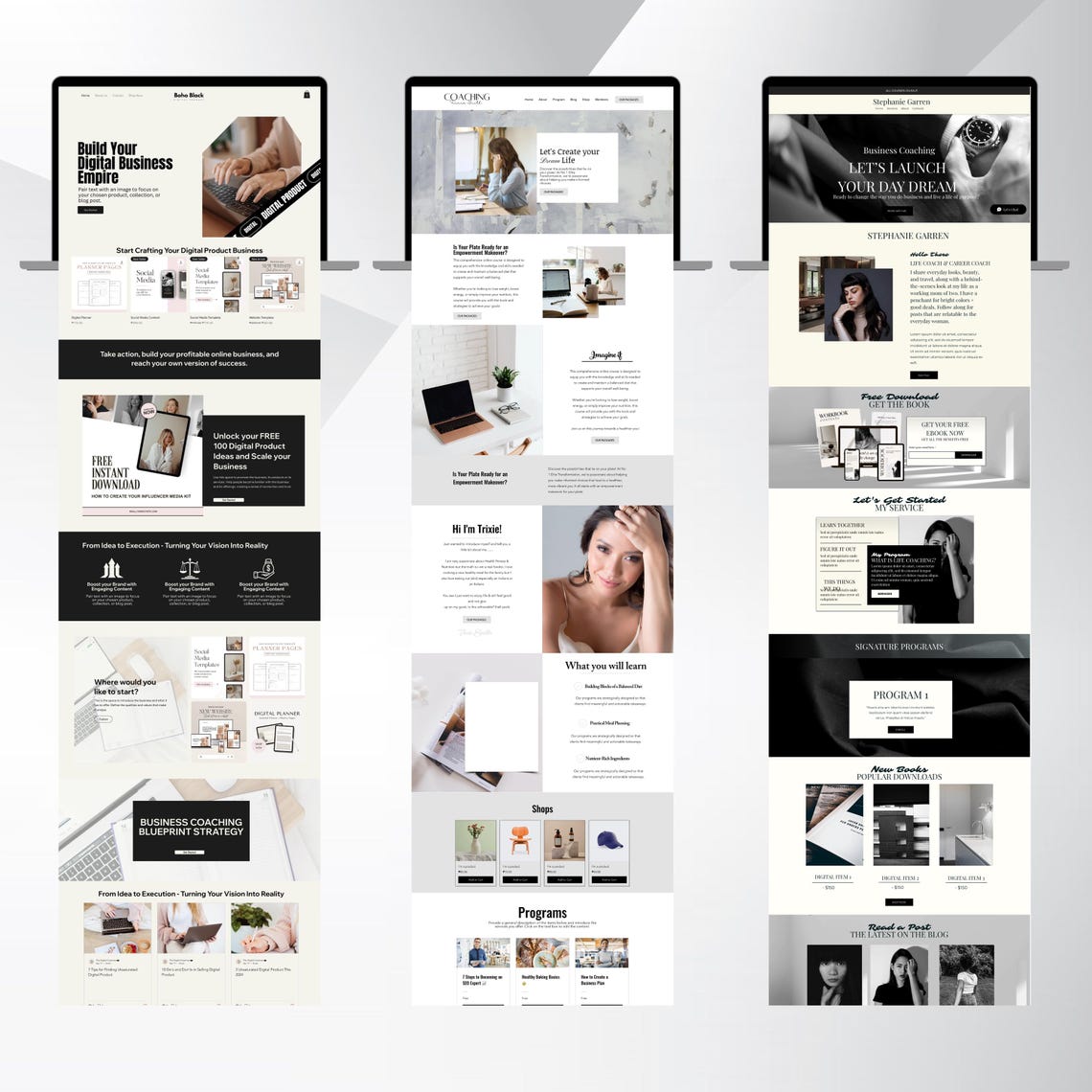 Wix Website Template , Wix Website Template Coach , Plr Website , Wix ...