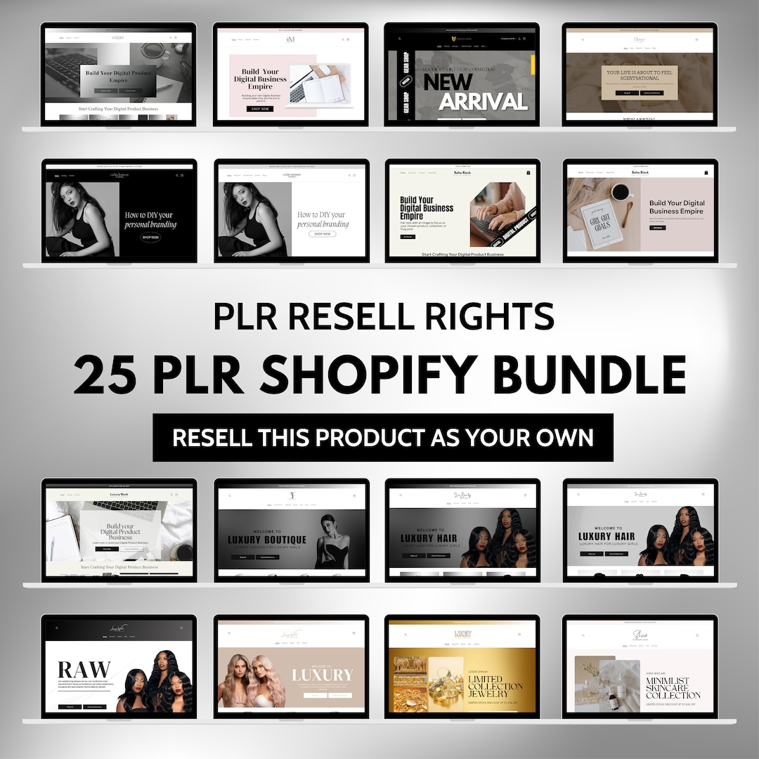 Plr Website Template, Shopify Templates, Plr Products, Website Template ...