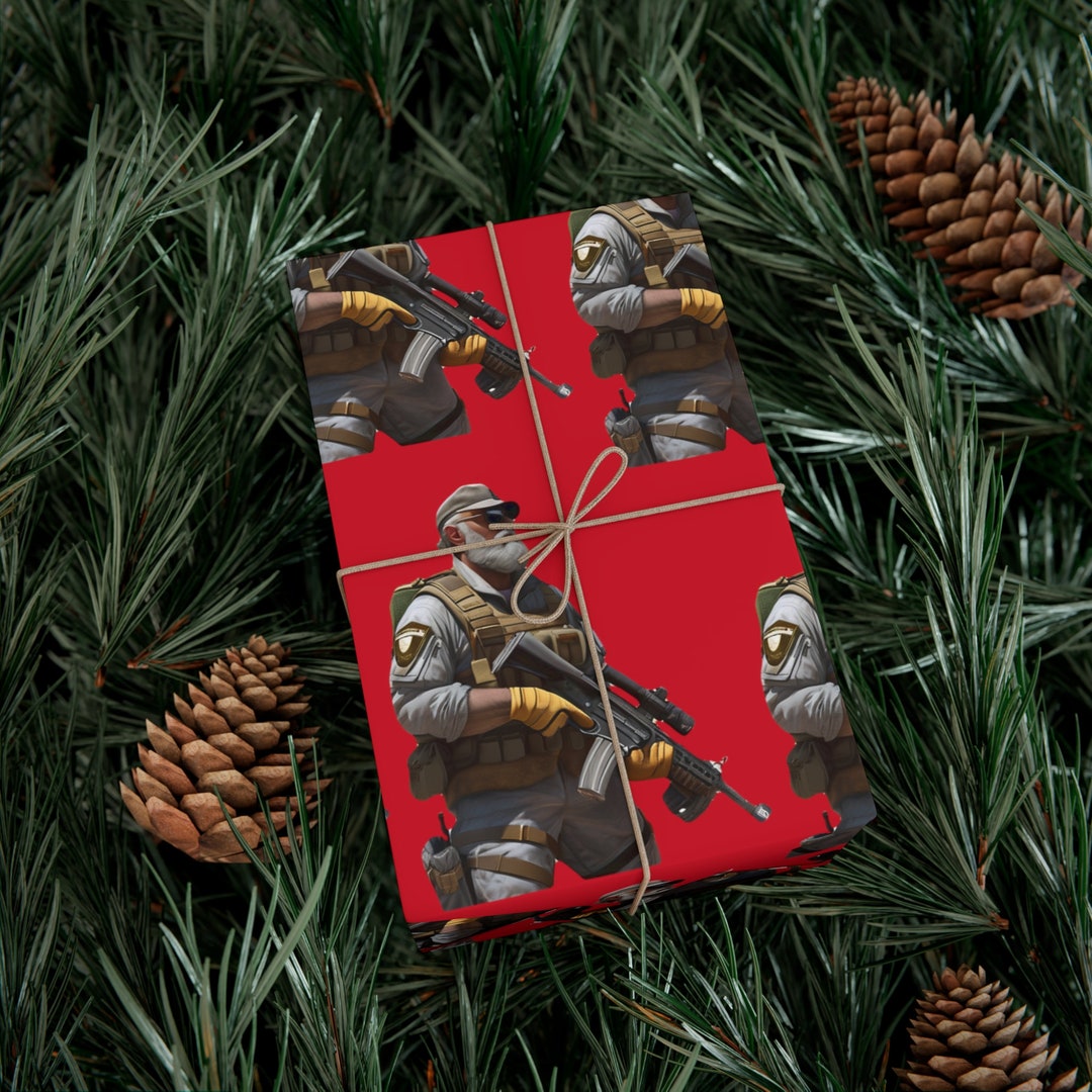 Tactical Santa 3 Wrapping Papers - Etsy