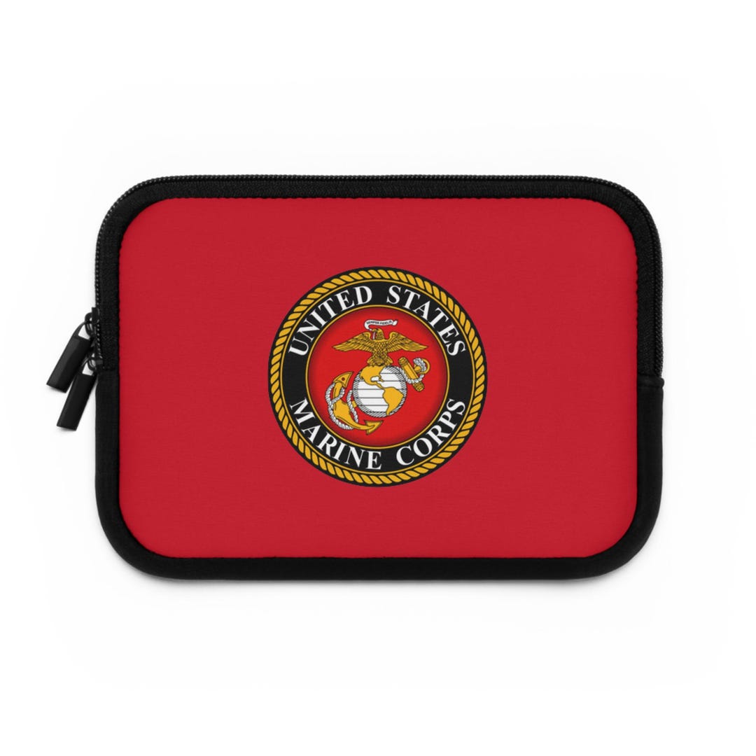 US Marine Corps Laptop Sleeve, Military Tech Case, Personalized Laptop ...