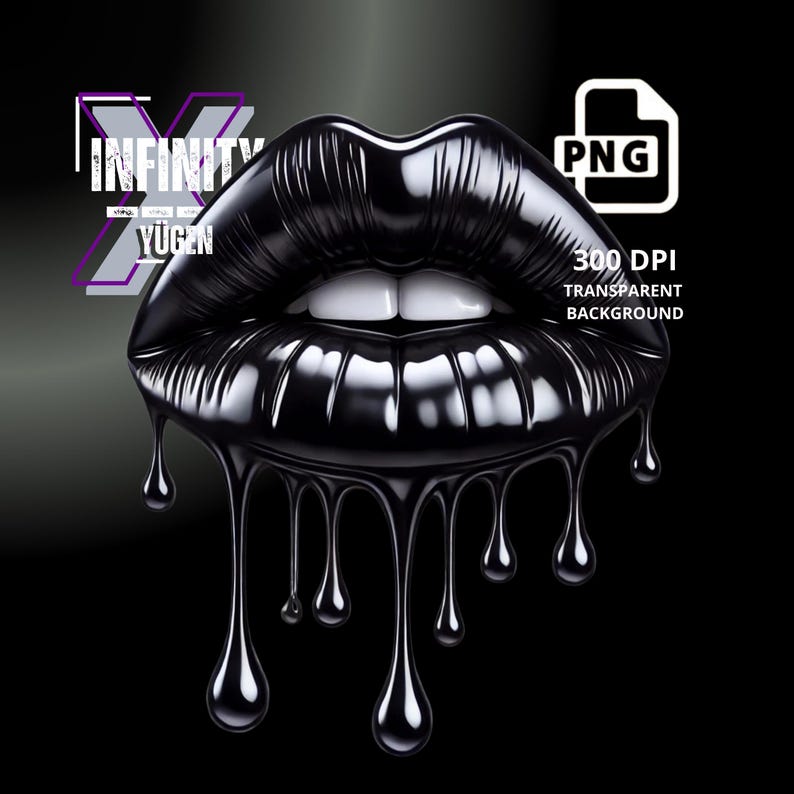 Female Lips Png, Dripping Money Themed, Retro Sublimation Design, Love ...