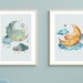 One Line Art Drawing, One Line Art Set of 2 Minimalistic Wall Art ...