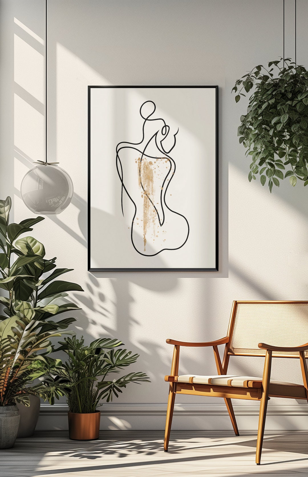 Minimalist Elegance Instant Download Line Art Poster for Stylish Spaces ...