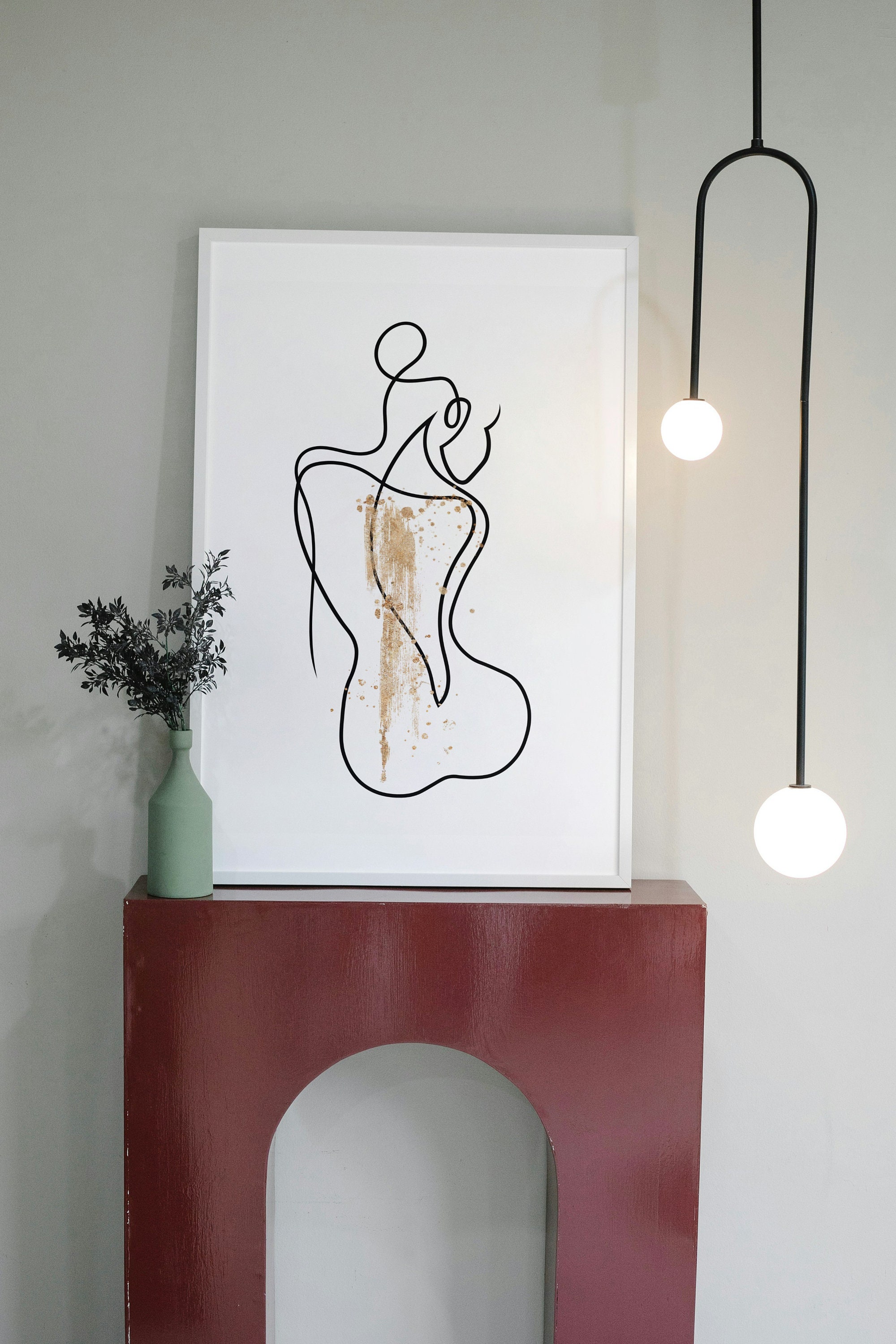 Minimalist Elegance Instant Download Line Art Poster for Stylish Spaces ...