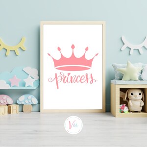 Princess | Princess Print | Printable Girl Quote Wall Art | Nursery ...