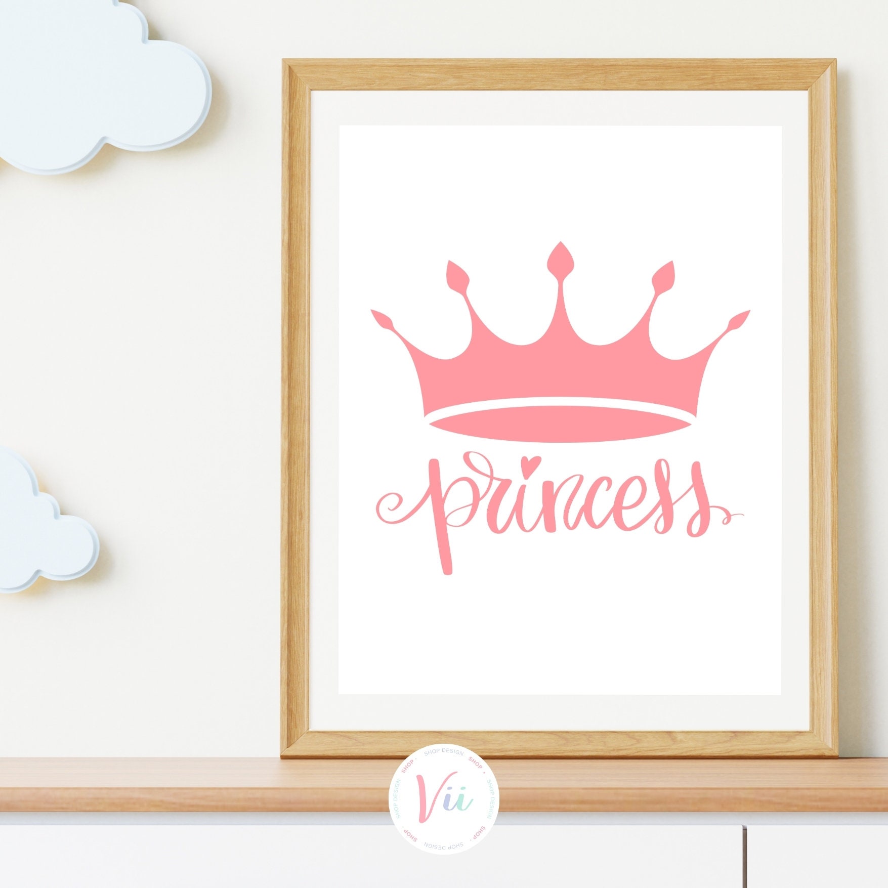 Princess Princess Print Printable Girl Quote Wall Art Nursery Decor ...