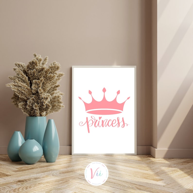 Princess | Princess Print | Printable Girl Quote Wall Art | Nursery ...