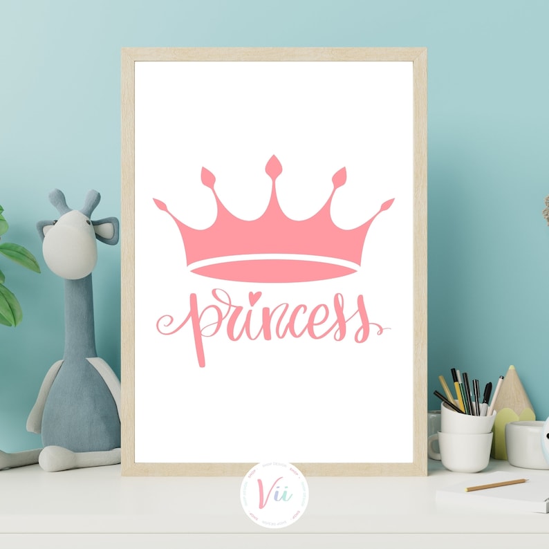 Princess | Princess Print | Printable Girl Quote Wall Art | Nursery ...