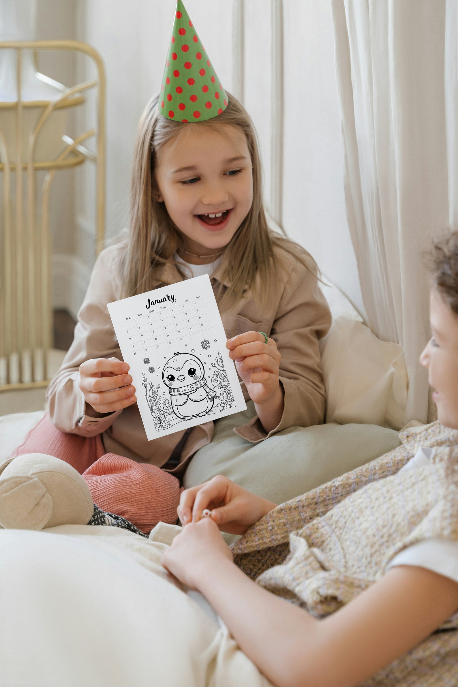 2025 Coloring Calendar | Monthly Wall Calendar for Kids | Classroom ...