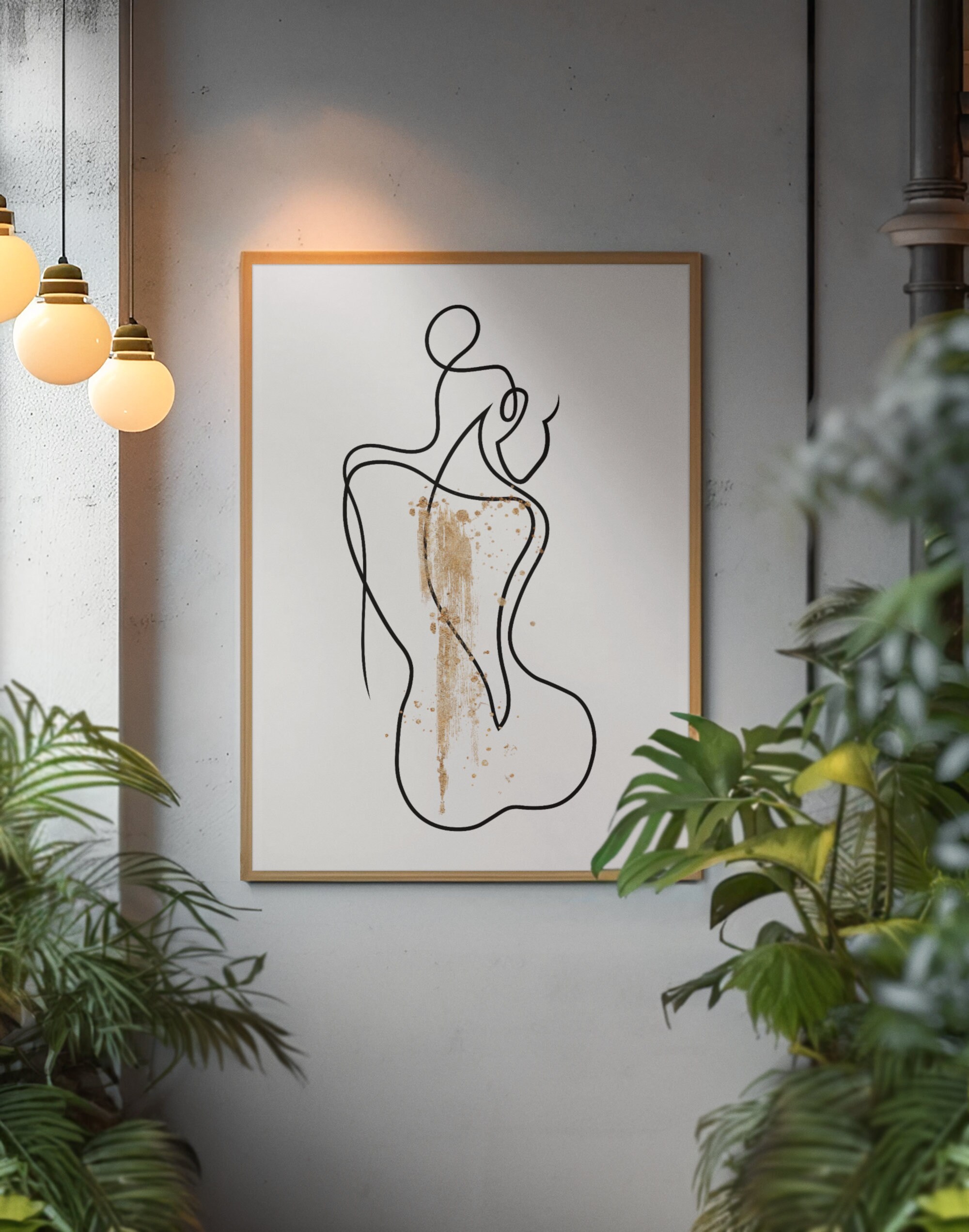 Minimalist Elegance Instant Download Line Art Poster for Stylish Spaces ...