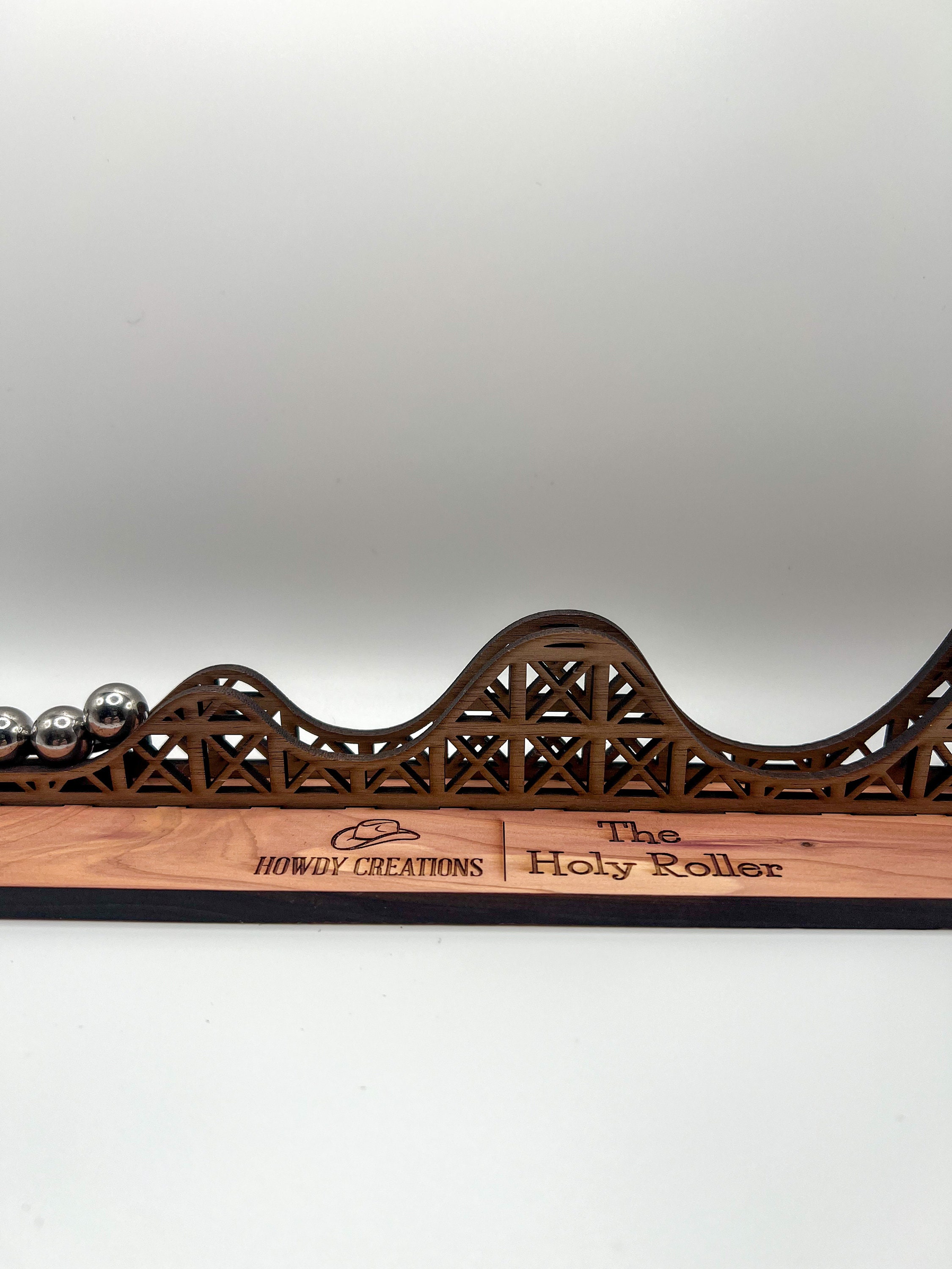 The Holy Roller Marble Ball Roller Coaster Desktop Toy | Handmade ...