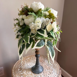 Candlestick Floral Arrangement With Peonies, Every Day Table ...