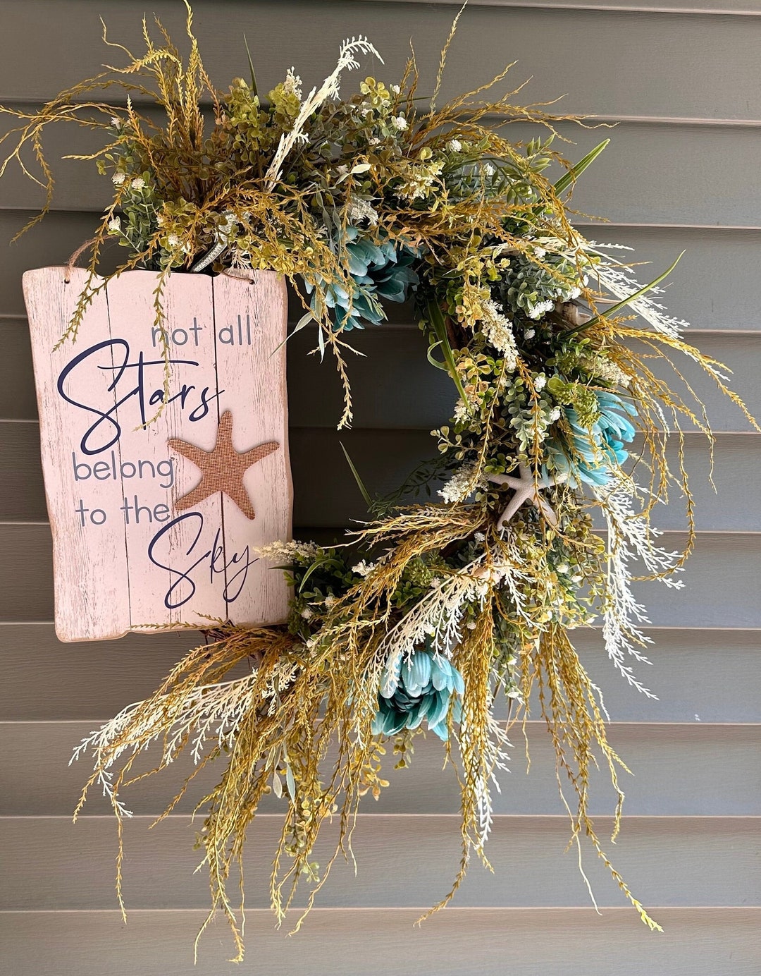 Boho Coastal Wall Decor, Bohemian Seaside Style Home Accent, Boho ...