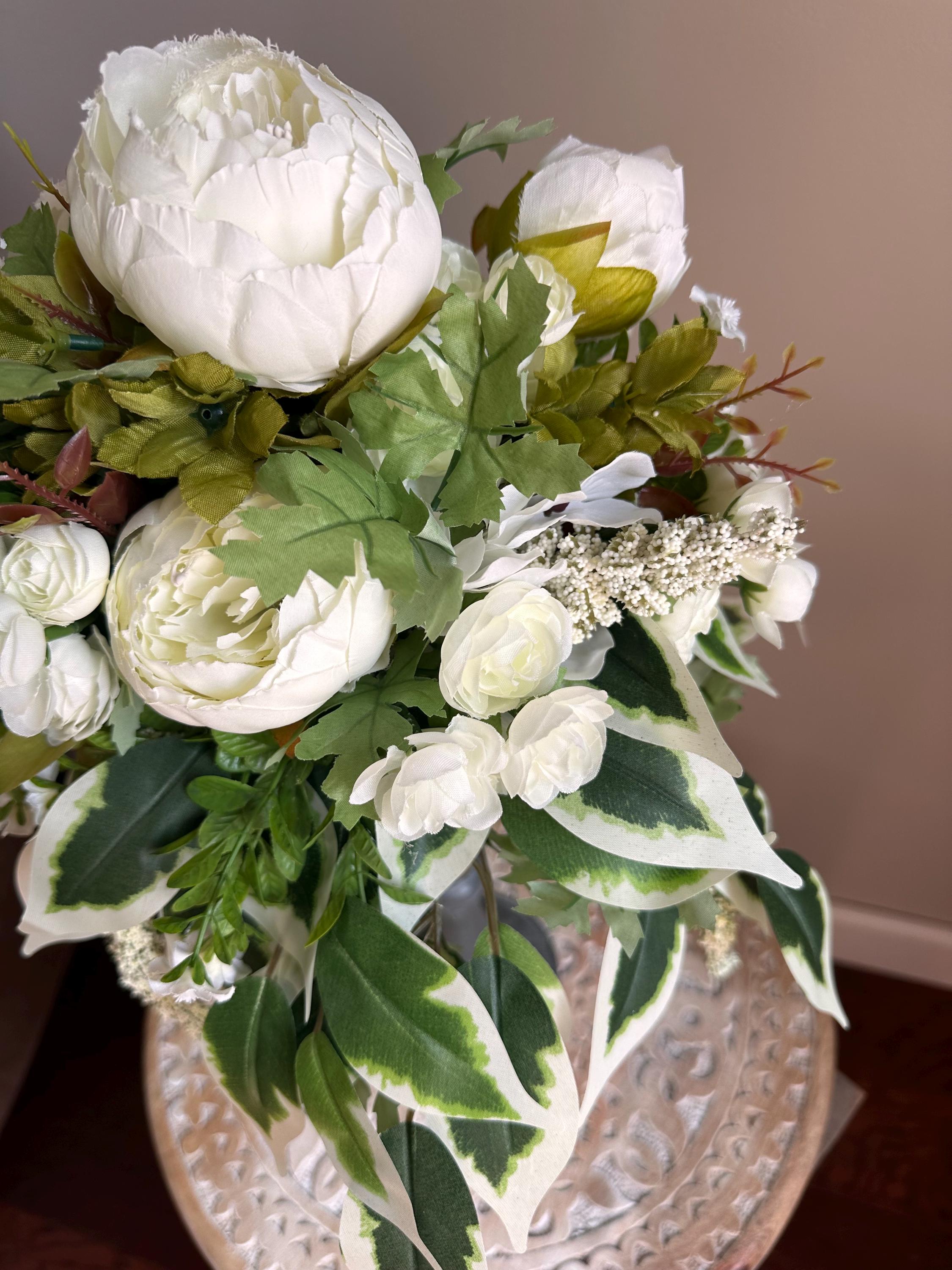 Candlestick Floral Arrangement With Peonies, Every Day Table ...