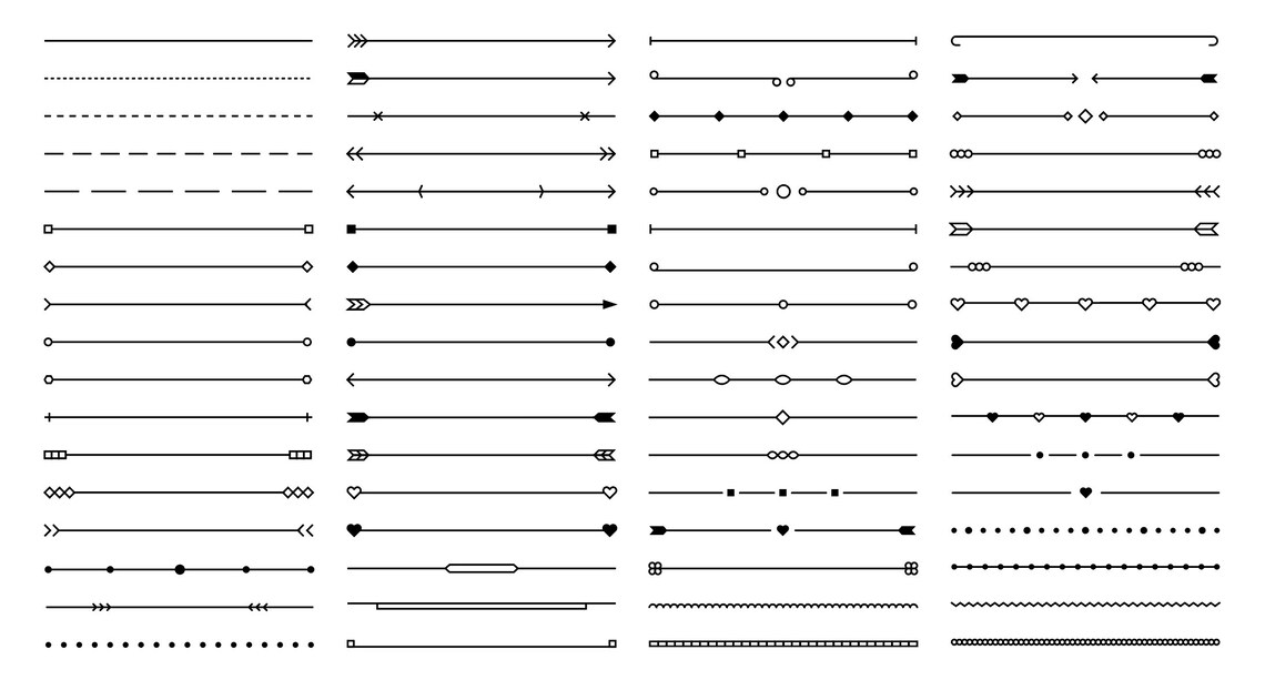 Dividers Line. SVG, Pdf, Png, Eps, Ai, File. - Etsy