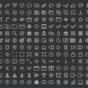 Interface SVG, Pdf, Png, Eps, Ai, Ui, Ux Web Icons in Line Style. User, Profile, Mobile App ...
