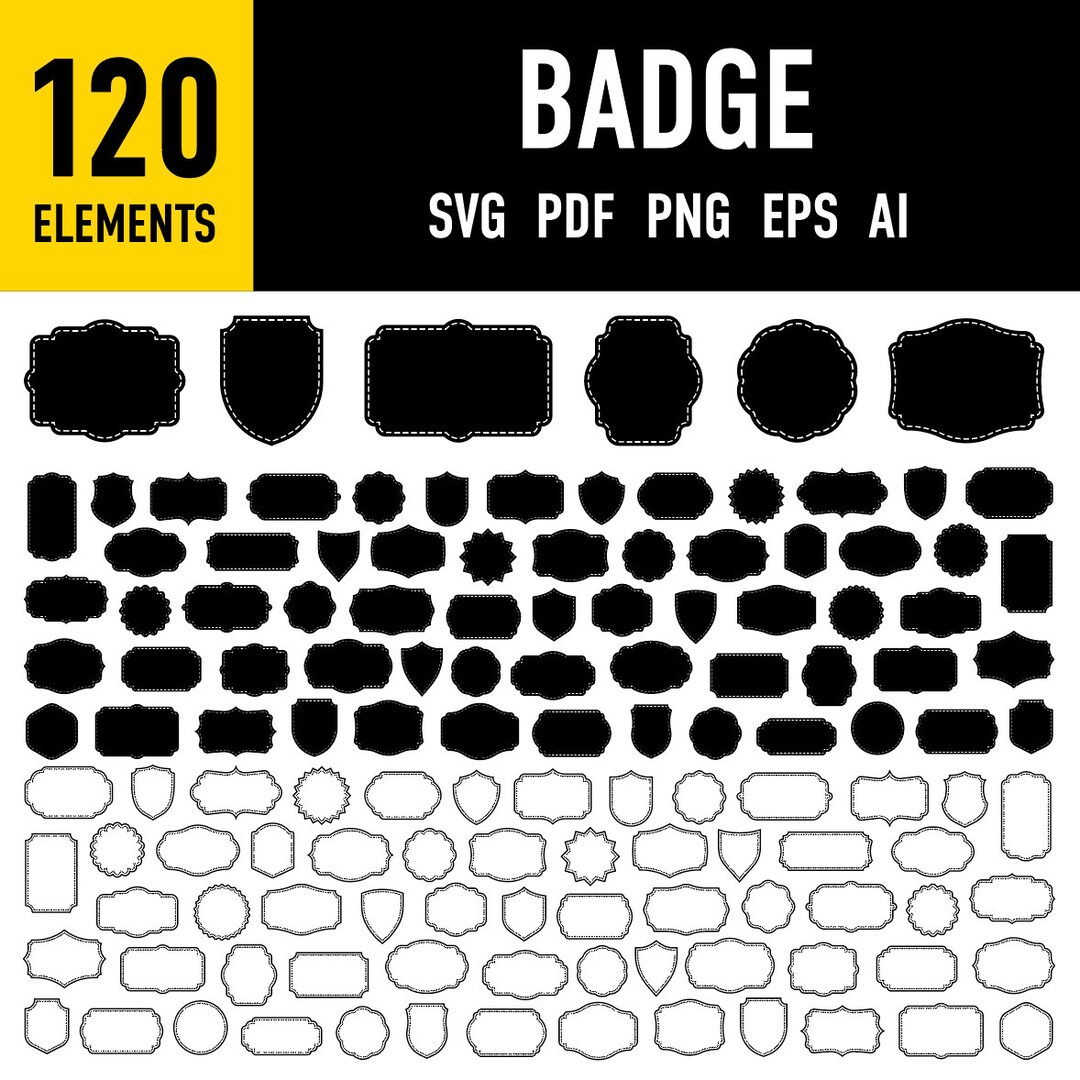 Vintage Badge Set. SVG, Pdf, Png, Eps, Ai File. - Etsy