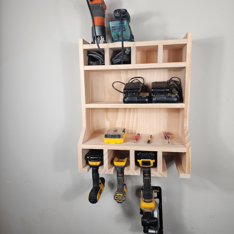 DIY Cordless Drill Storage Rack Plan, Power Tool Storage, Drill Holder ...