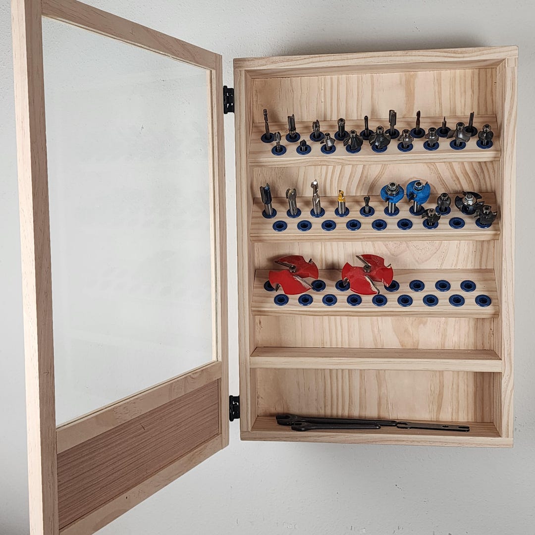 DIY Router Bit Storage Plan, Woodworking Plans, Wood Projects, Download ...