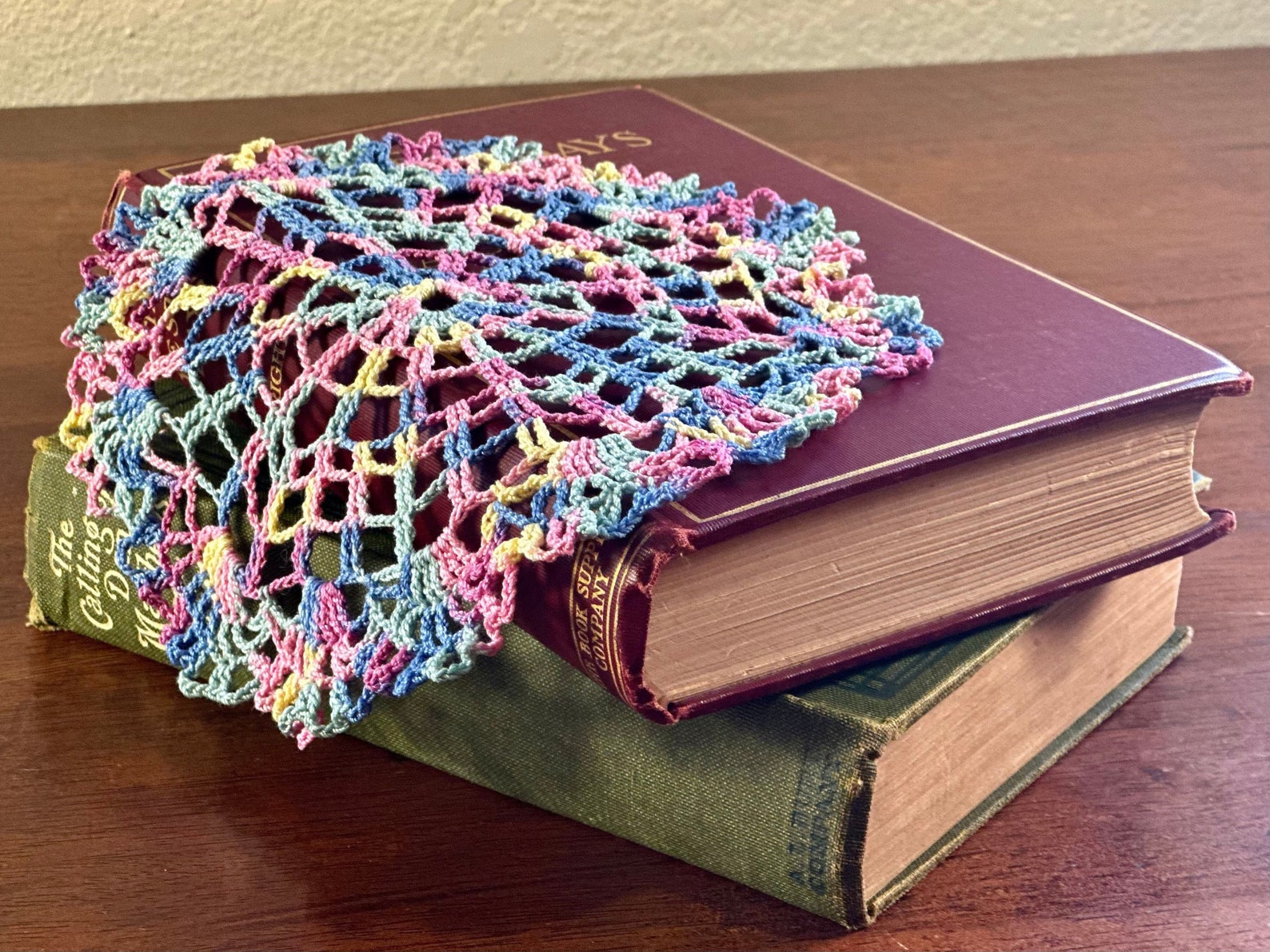 Multicolored Handmade Easter Doilies, Two Pack, 7 Inches in Diameter ...