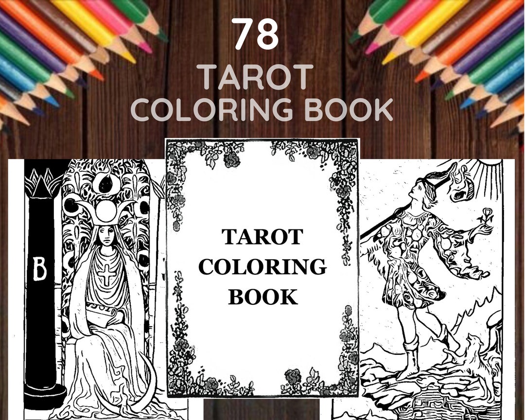 Simple Tarot Coloring Book, Printable Colouring Book for Kids, Kids ...
