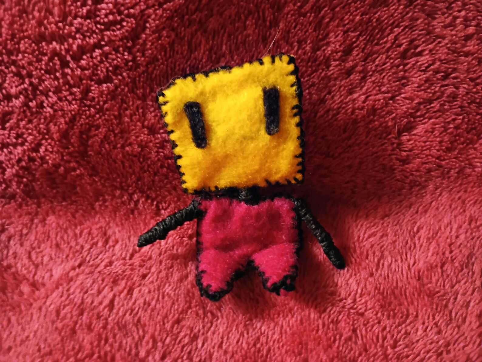 Yellow Head Magenta Body LBP Inspired Posable Plush - Etsy