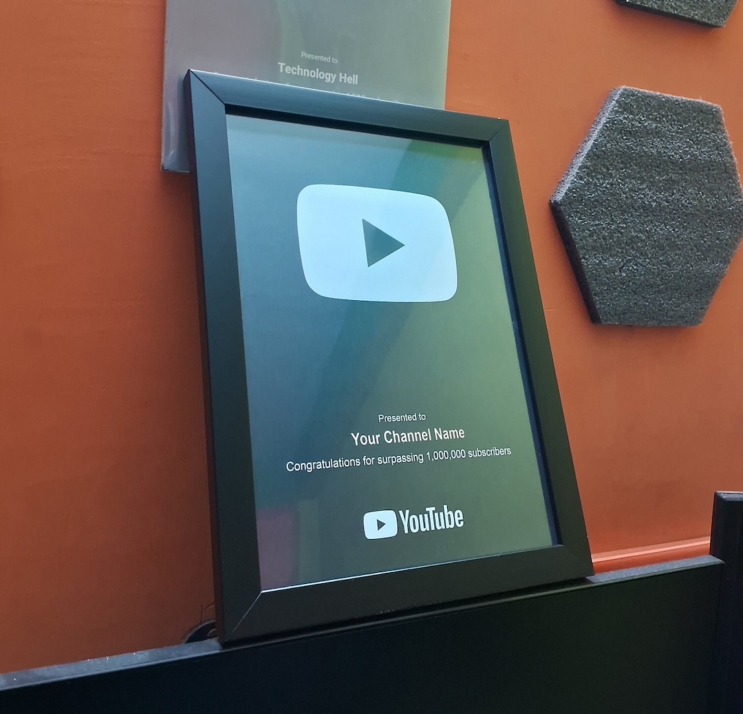Youtube Play Button Creator Award Hanging Decoration - Etsy UK
