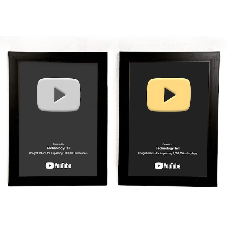 Youtube Play Button Creator Award Hanging Decoration Gift Items - Etsy UK